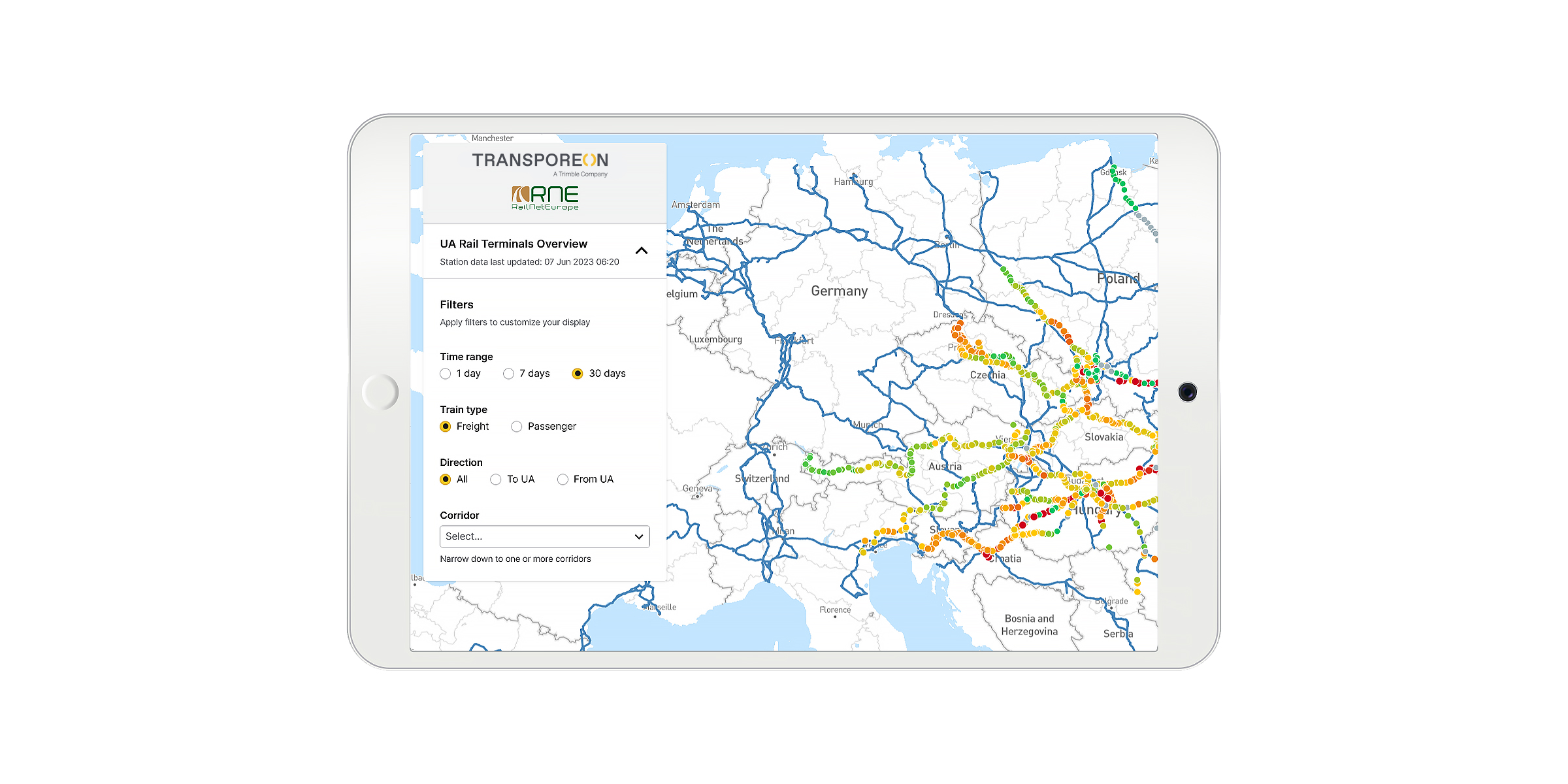 Supporting the EU-Ukraine Solidarity Lanes Initiative | Transporeon