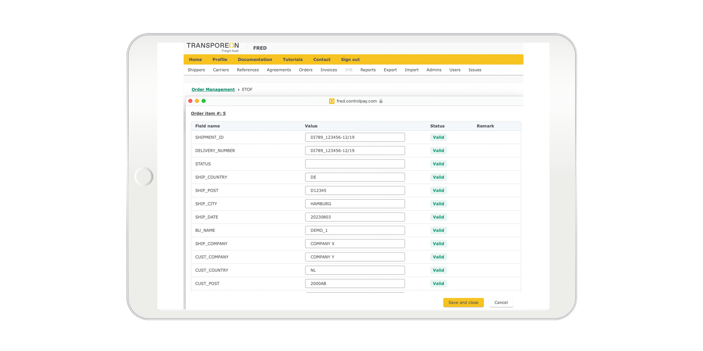 Freight Audit Services for Freight Audit & Payment Hub | Transporeon