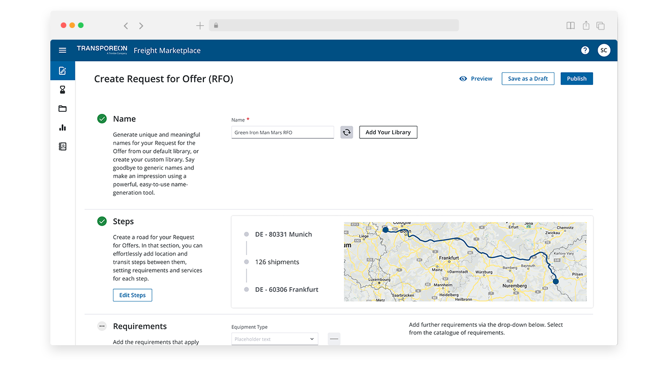 Freight Marketplace | Transporeon