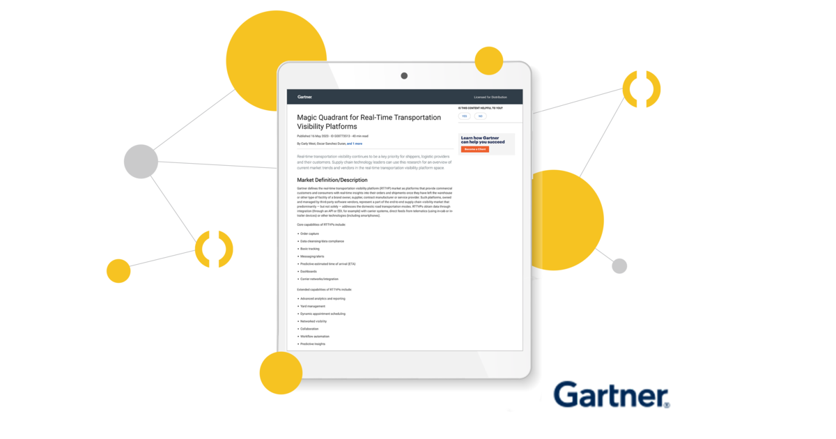 Gartner 2023 Magic Quadrant Report | Transporeon